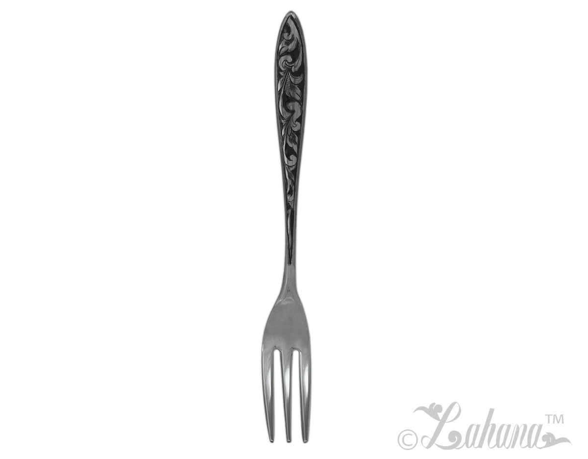 Thom's Engraving Intricate w/ Black Design Fork – Lahana Jewelry By ...