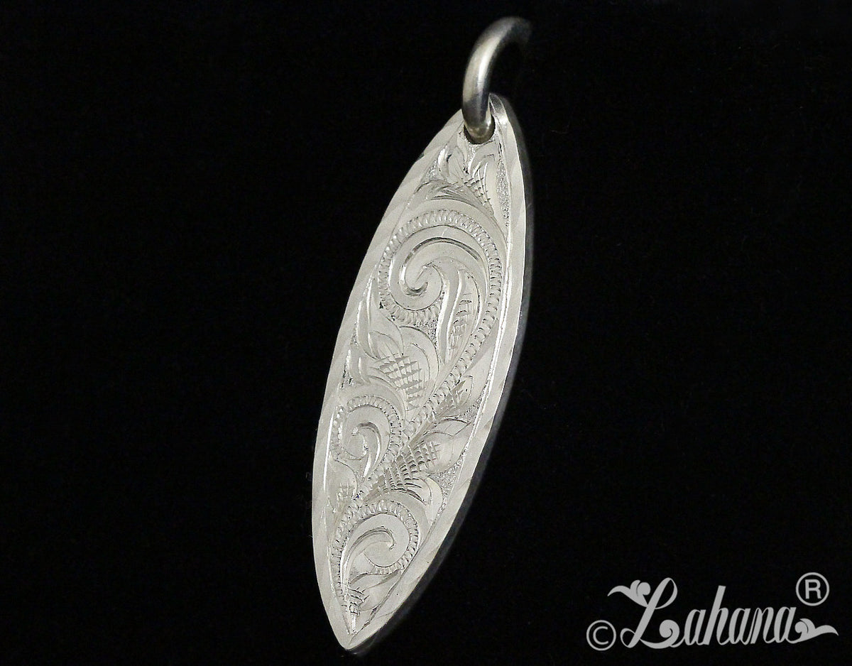 Surfboard Pendant Intricate Design with Rope Border – Lahana Jewelry By ...